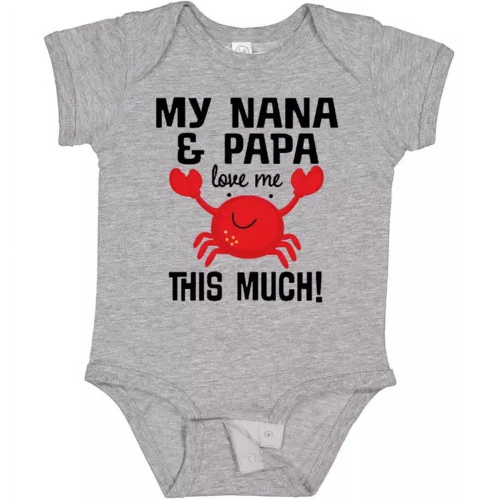 Bella Canvas Nana And Papa Love Me Grandson Outfit Infant Creeper From Loves Childs Bodysuit ...