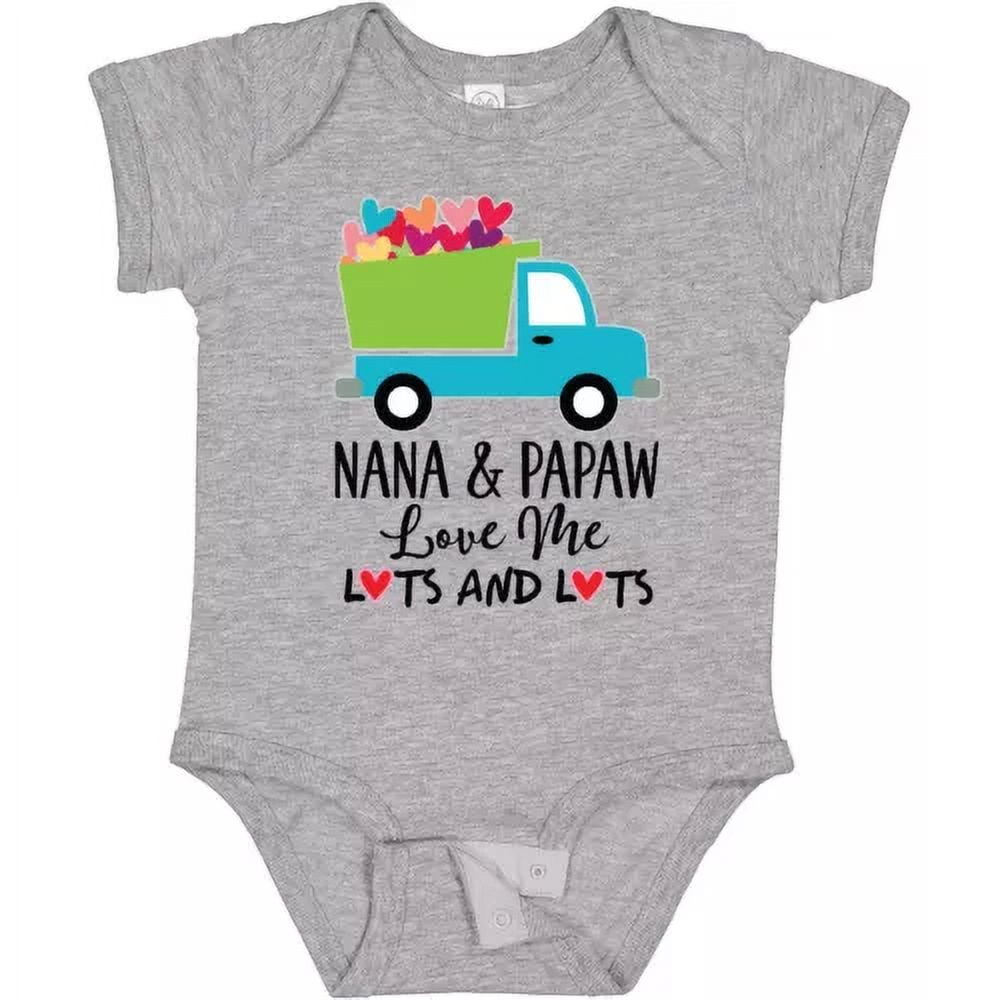 Bella Canvas Nana And Papaw Grandson Truck Baby Grandkids Childs From Hws Bodysuit - Walmart.com