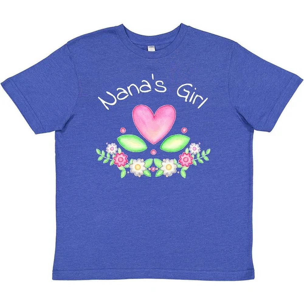 Bella Canvas Nana'S Girl- Heart Flowers Toddler T-Shirt Family Cute Grandma Nana New - Walmart.com