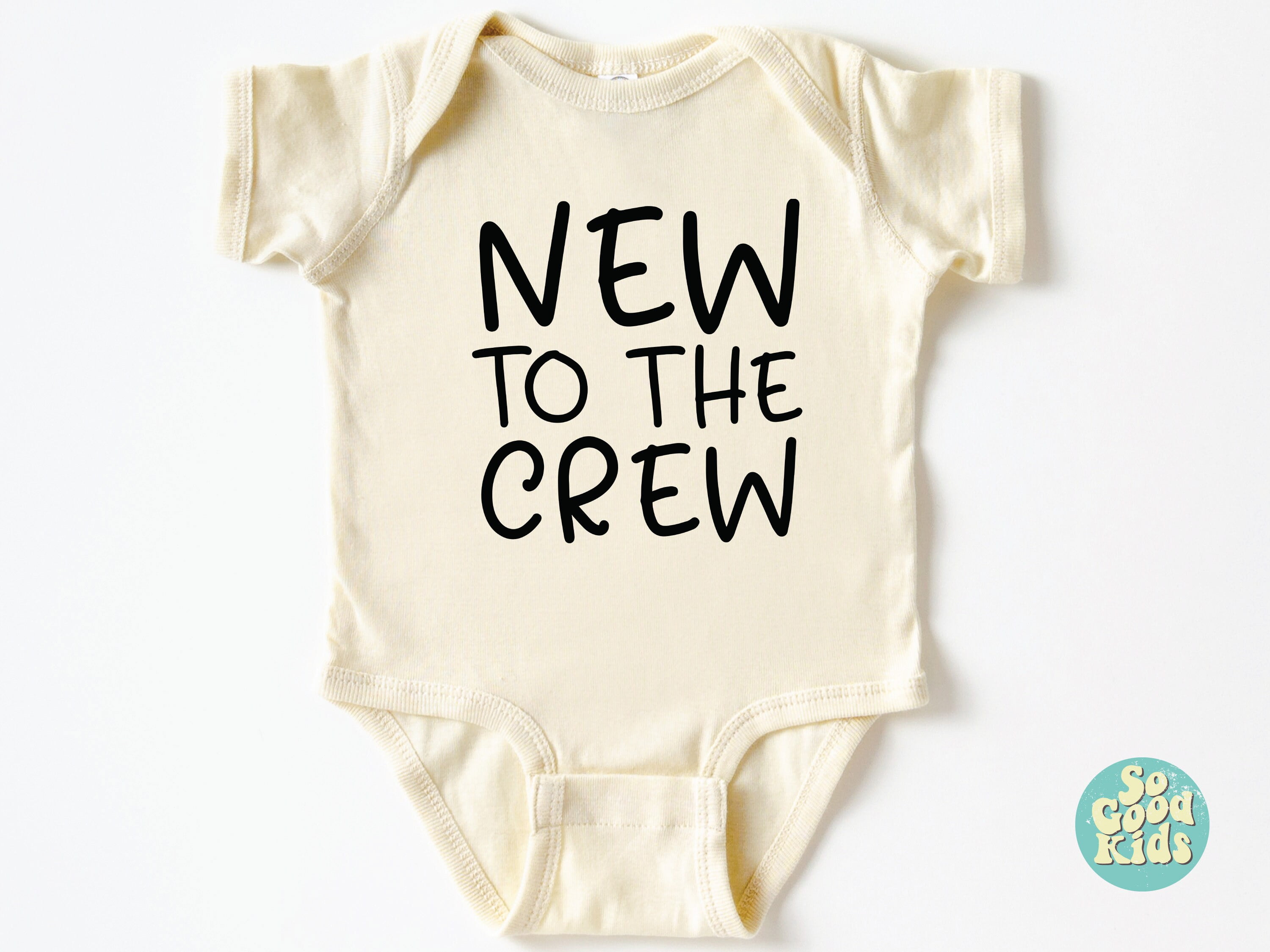 Bella Canvas with New To The Crew Shirt, Cute Gift, Boho Retro Kids Gift Shirt, Baby Birth ...