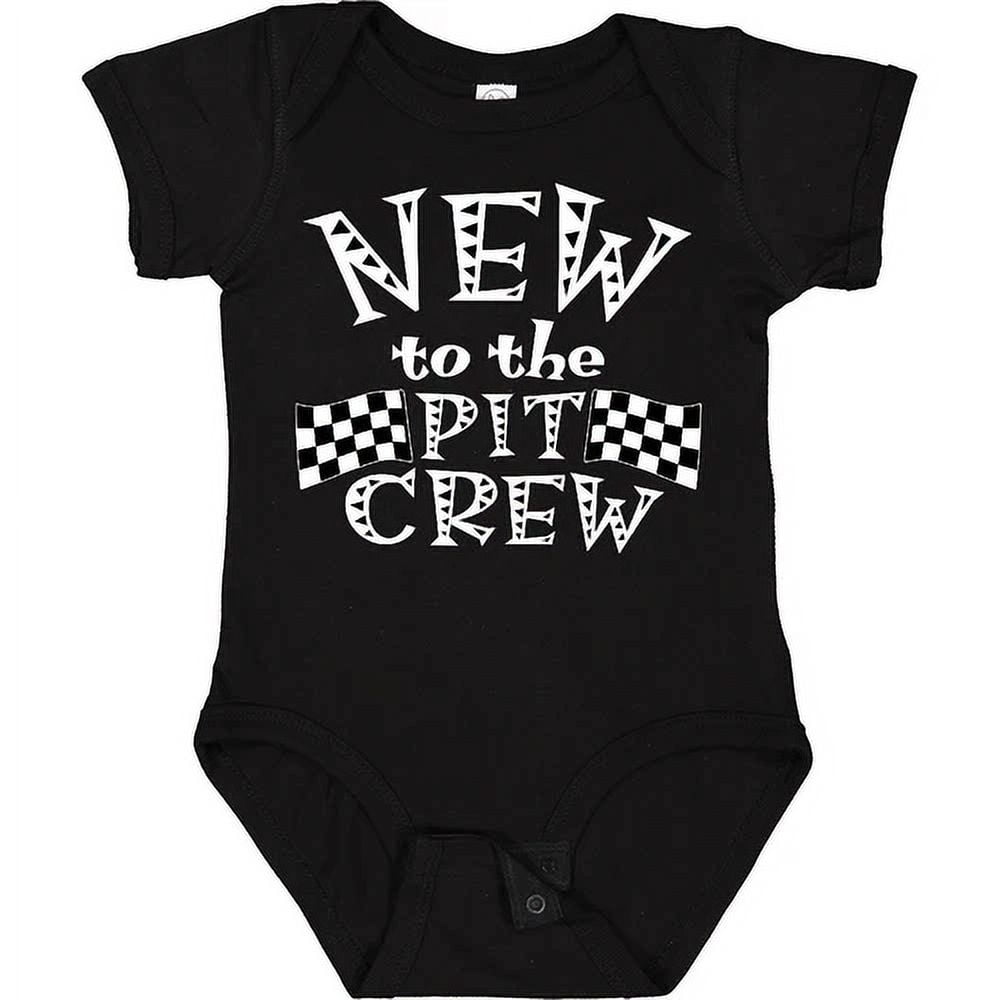 Bella Canvas New To The Pit Crew Racing Flags Baby Kids Race Car Driver ...