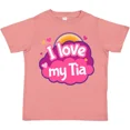 Bella Canvas Niece Rainbow I Love My Tia Toddler Shirt From Aunt Girls Childs Kid Toddler Shirt ...