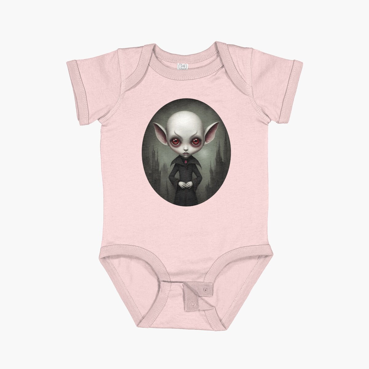Bella Canvas Nosferatu Gothic Vampire Short Sleeve Baby One-Piece ...
