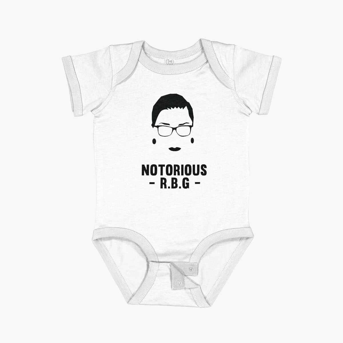 Bella Canvas Notorious Rbg Short Sleeve Baby One-Piece Newborn Gender ...