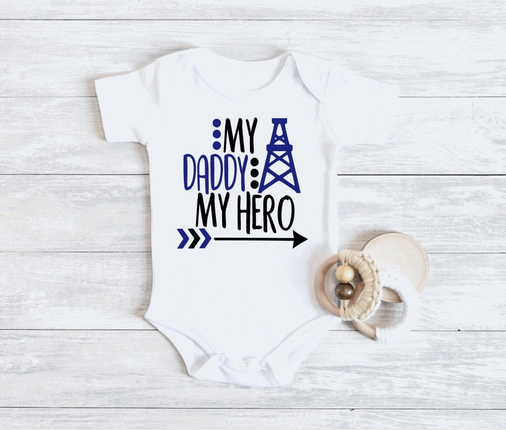Bella Canvas with Oilfield Daddy Baby - Gift For Oil Field Dad - New ...