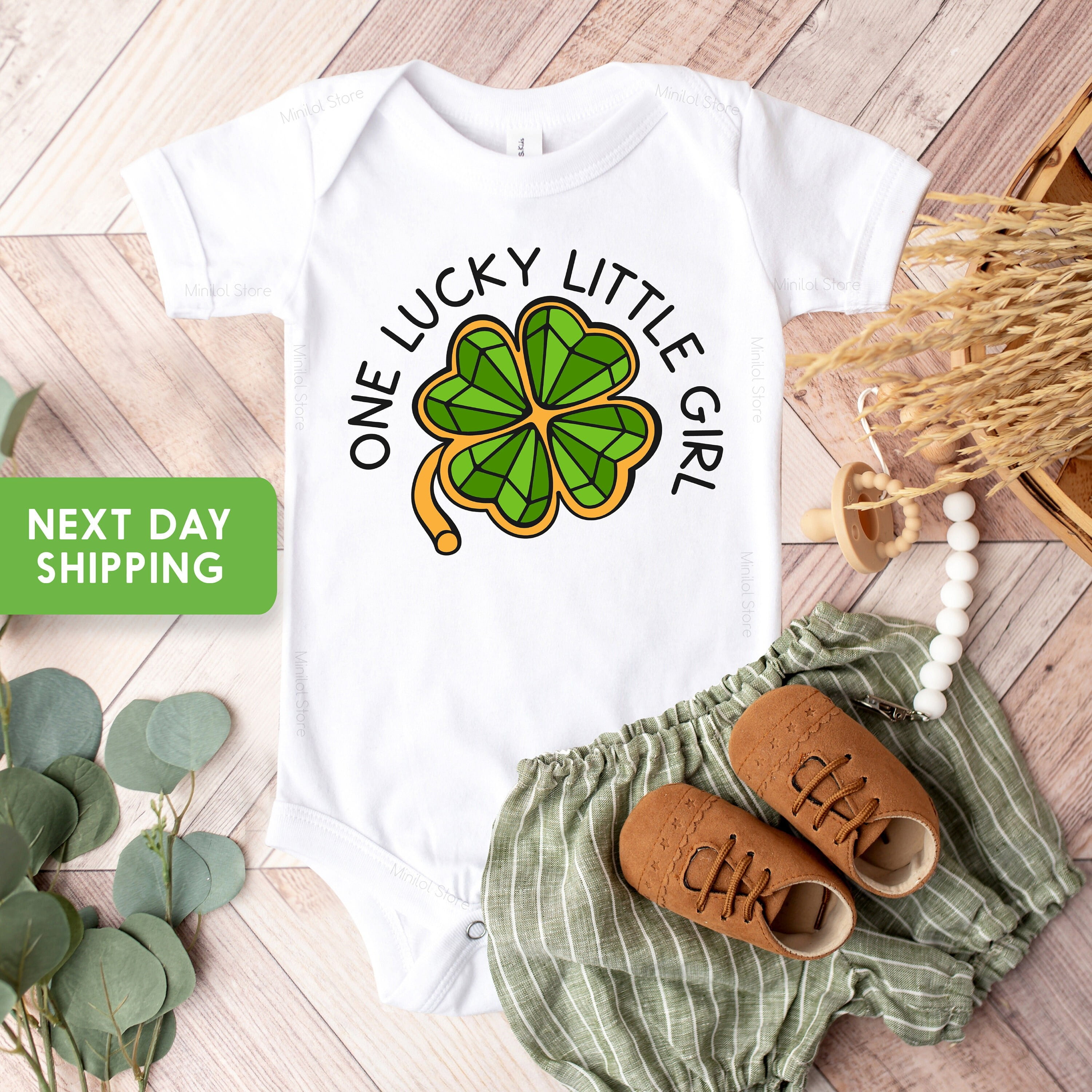 Bella Canvas with One Lucky Little Girl, Lucky Irish Shirt, Cute ...