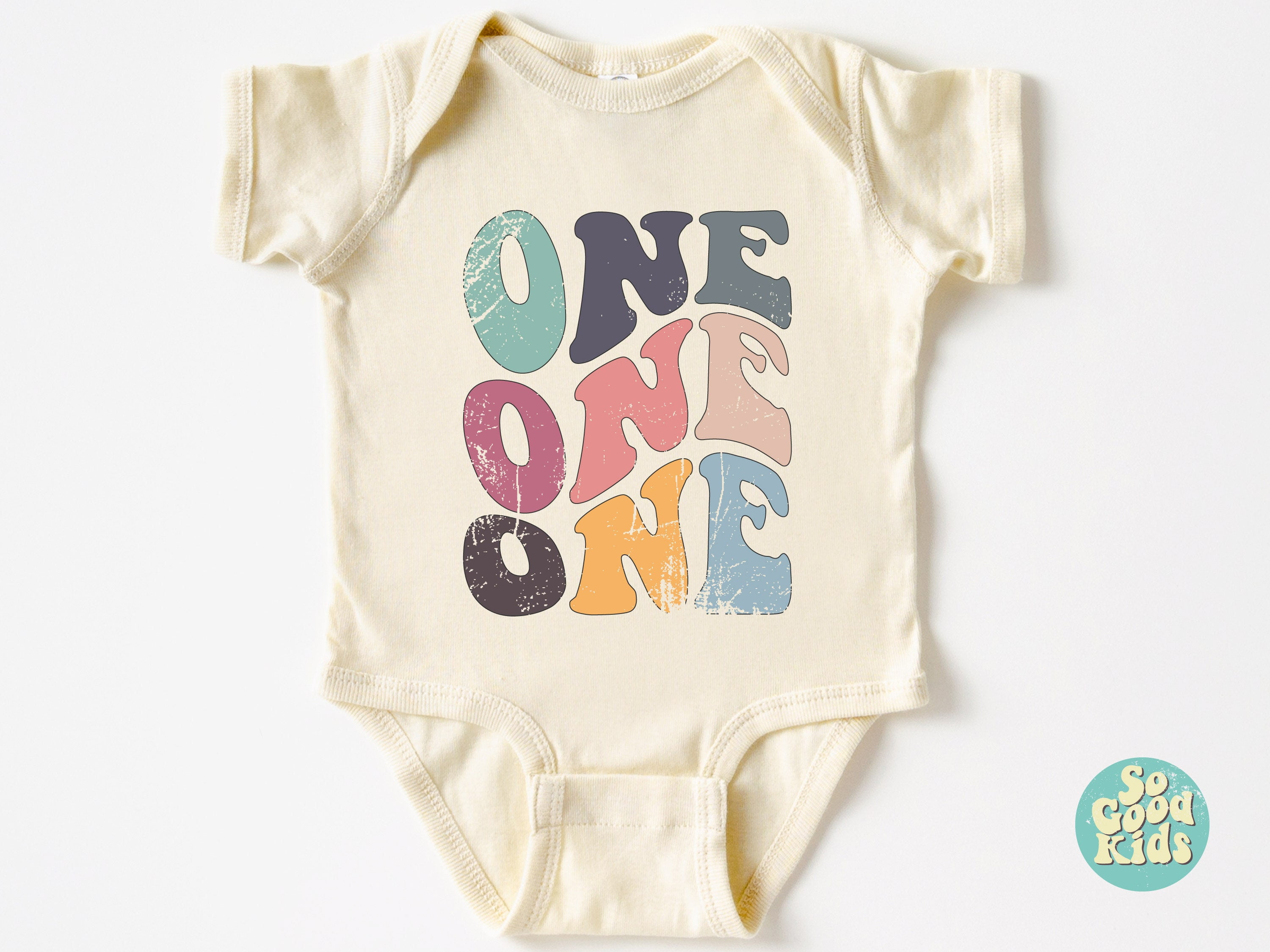 Bella Canvas with One One One Shirt, Wavy One Shirt, First Birthday Gift, Idea, 1St Birthday ...