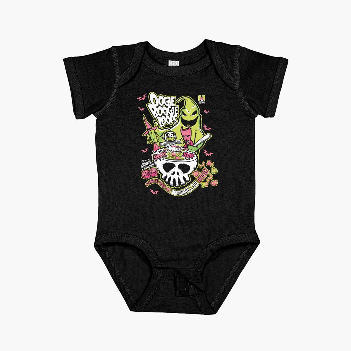 Bella Canvas Oogie Boogie Loops Short Sleeve Baby One-Piece Newborn ...