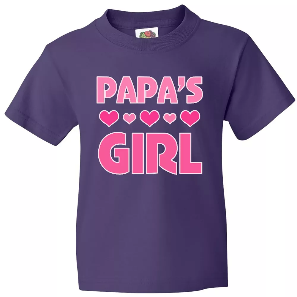 Bella Canvas Papas Girl Granddaughter Childs Girls Cute Daughter ...