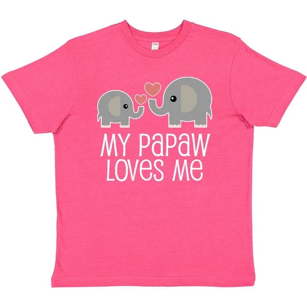 Bella Canvas Papaw Grandpa Loves Me Gift Grandson Granddaughter Boys Toddler Shirt - Walmart.com