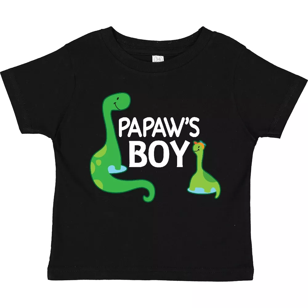 Bella Canvas Papaw's Boy Grandson Toddler Shirt Papaw Boys Dinosaur Gift Dino Kid Toddler Shirt ...