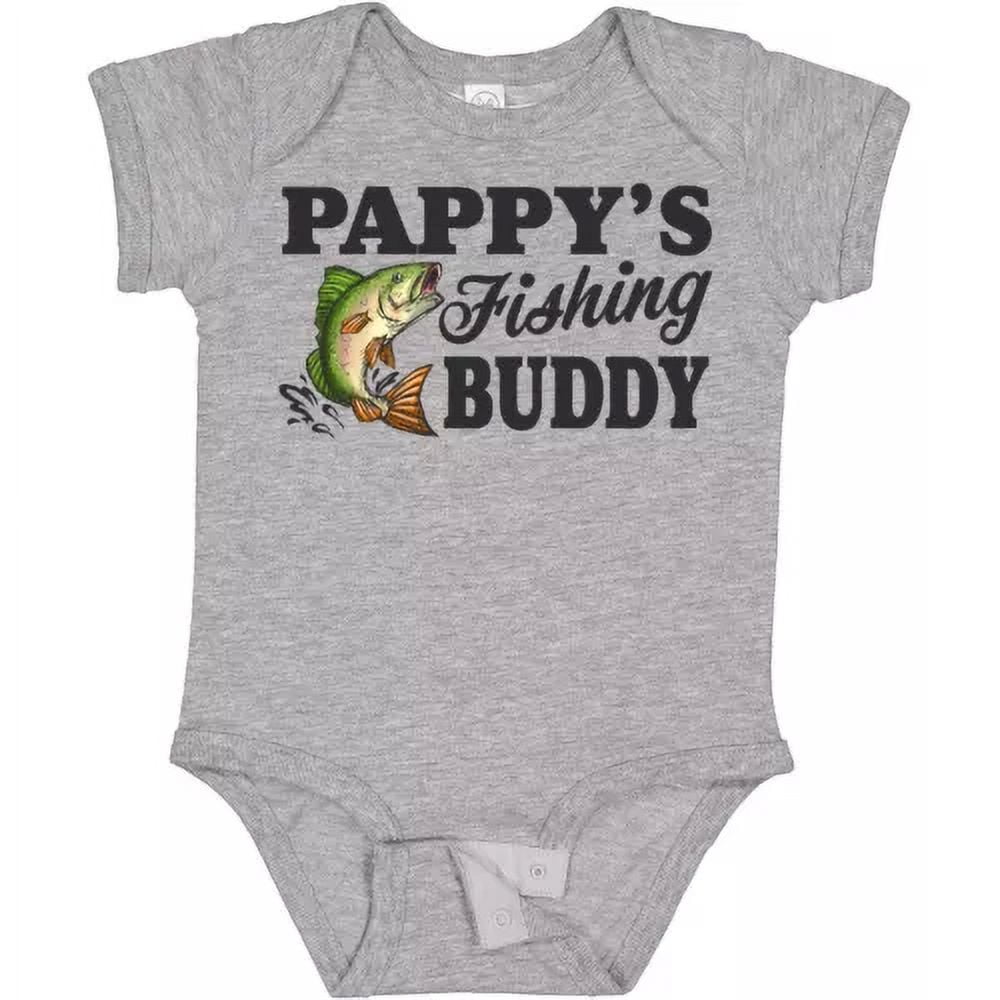 Bella Canvas Pappy's Fishing Buddy Baby Kids Little Fish Illustration I ...