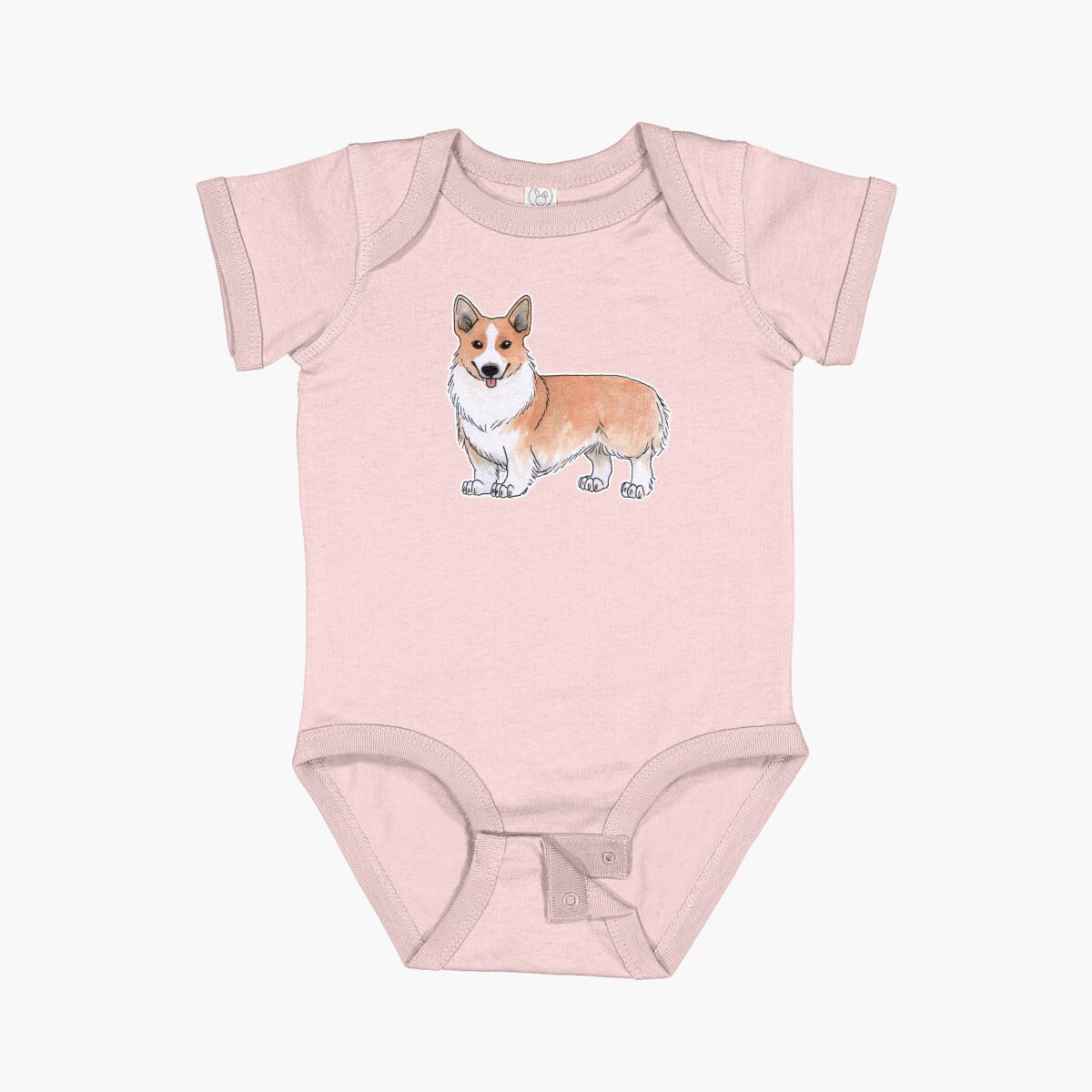 Bella Canvas Pembroke Welsh Corgi Dog Short Sleeve Baby One-Piece ...