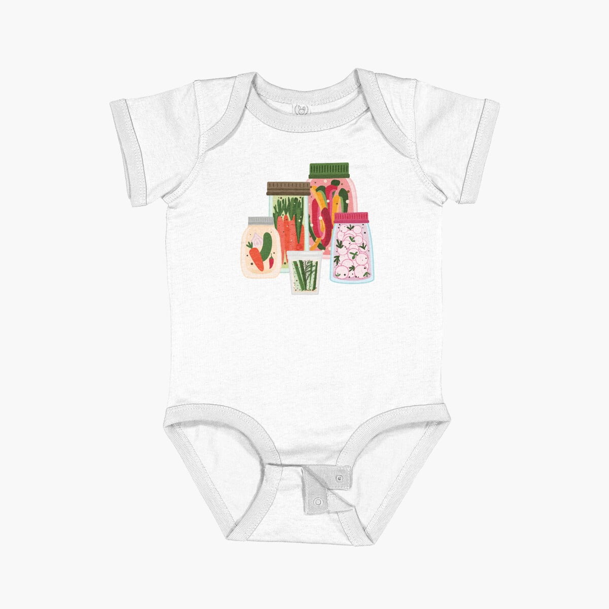 Bella Canvas Pickle In Jars Short Sleeve Baby One-Piece Newborn Gender ...