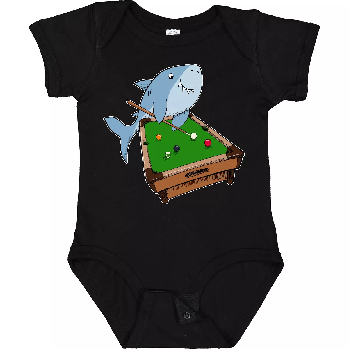 Bella Canvas Pool Shark Baby Bodysuit Billiards Pun Cute Cue Humor Week ...