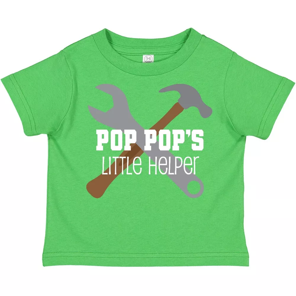 Bella Canvas PopPop Little Helper Toddler Shirt Pop Pops Grandson ...
