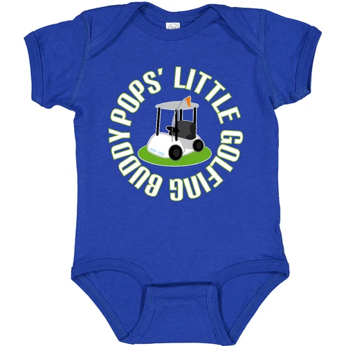 Bella Canvas Pops Little Golfing Buddy Baby From Grandpa Golfer Golf ...