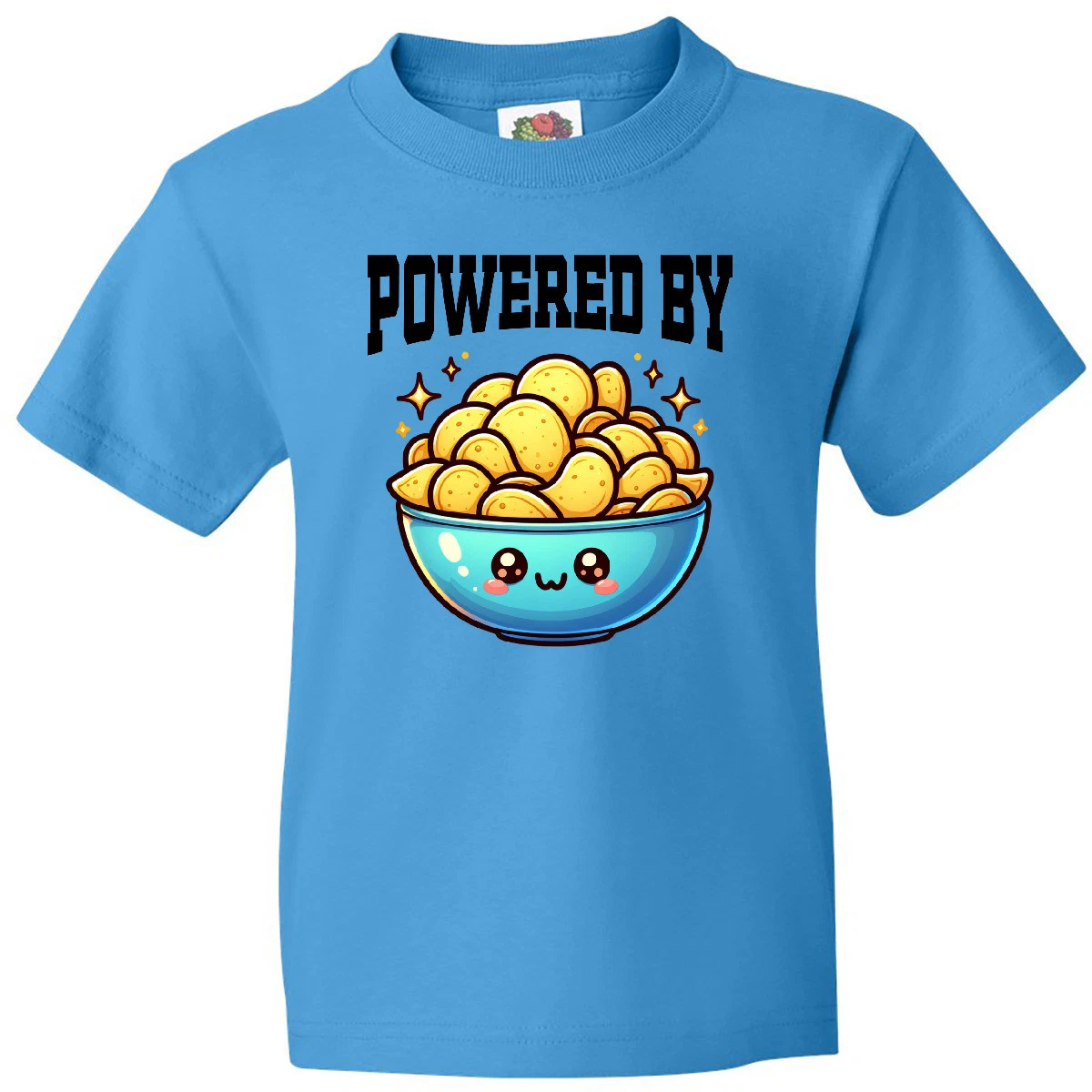 Bella Canvas Powered By Potato Chips Toddler T-Shirt Cute Tee Kids ...