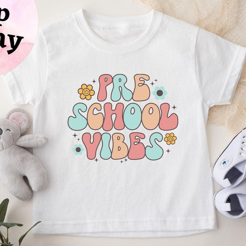 Bella Canvas Preschool Vibes T-Shirt, Back To School Era, Retro ...