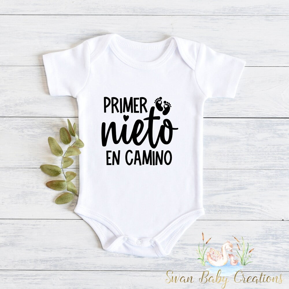 Bella Canvas with Primer Nieto En Camino Baby Outfit, Spanish Baby ...