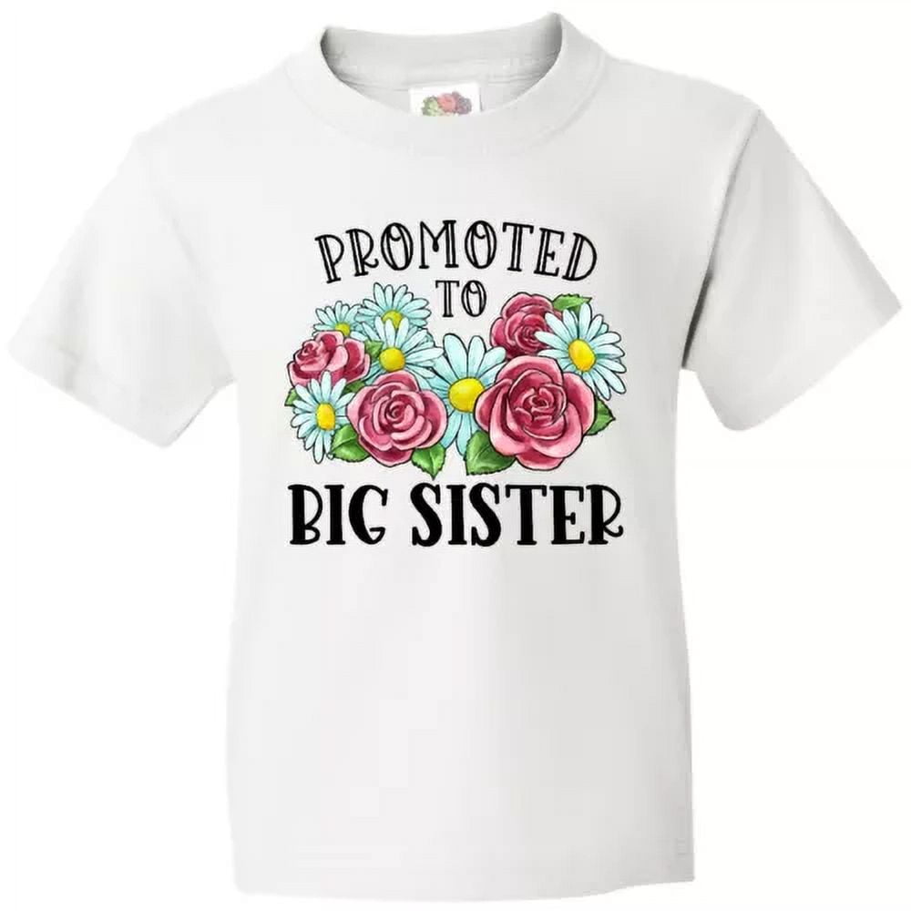 Bella Canvas Promoted To Big Sister With Flowers Siblings Sibling Sis ...