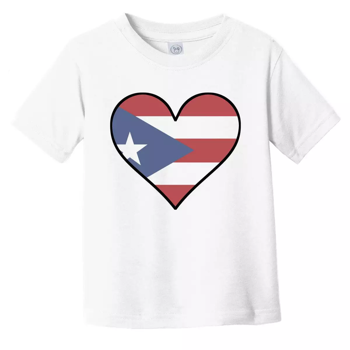 Bella Canvas Puerto Rican Flag T-Shirt Cute Puerto Rican Flag Heart ...