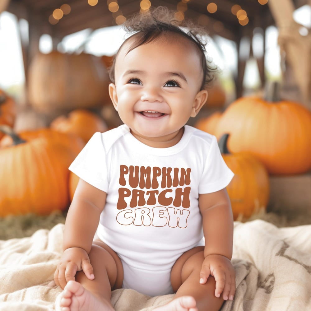 Bella Canvas with Pumpkin Patch Crew, Retro Fall Festival Baby Tee ...