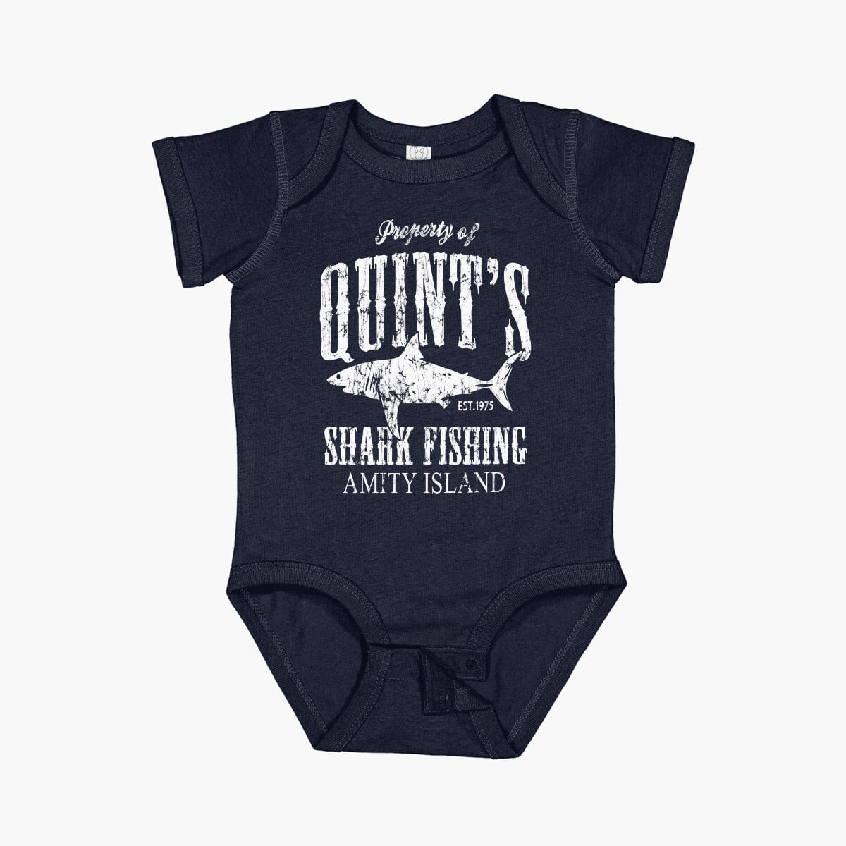 Bella Canvas Quints Shark Fishing Amity Island Short Sleeve Baby One ...