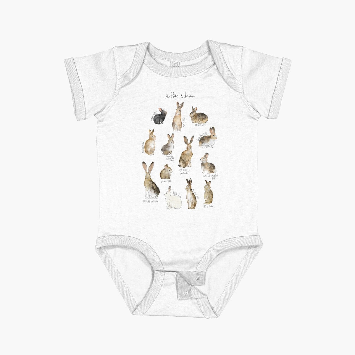 Bella Canvas Rabbits & Hares Short Sleeve Baby One-Piece Newborn Gender ...