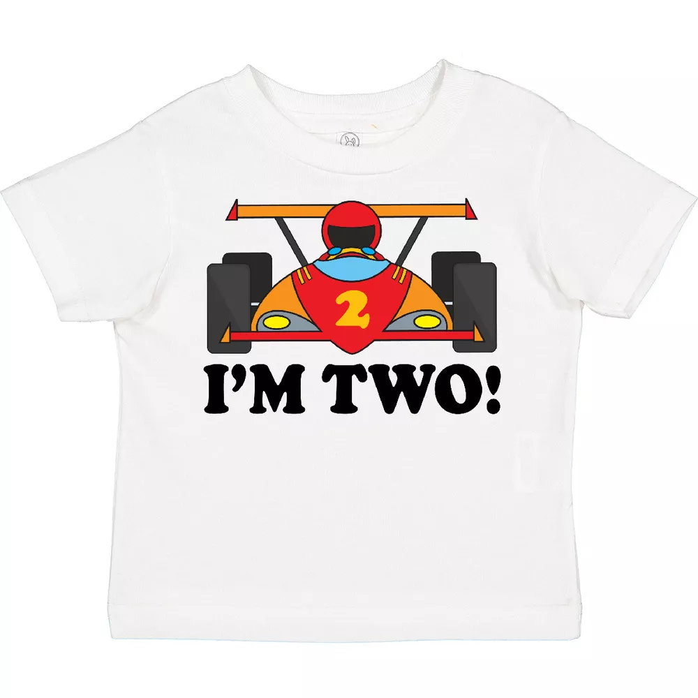 Bella Canvas Race Car 2nd Birthday Boys Racing Toddler Shirt Turning ...