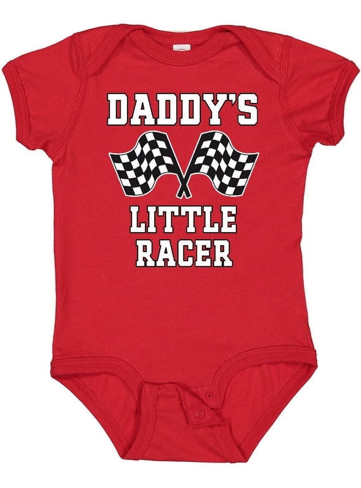 Bella Canvas Racing Daddy Little Racer Boys Baby Bodysuit - Walmart.com