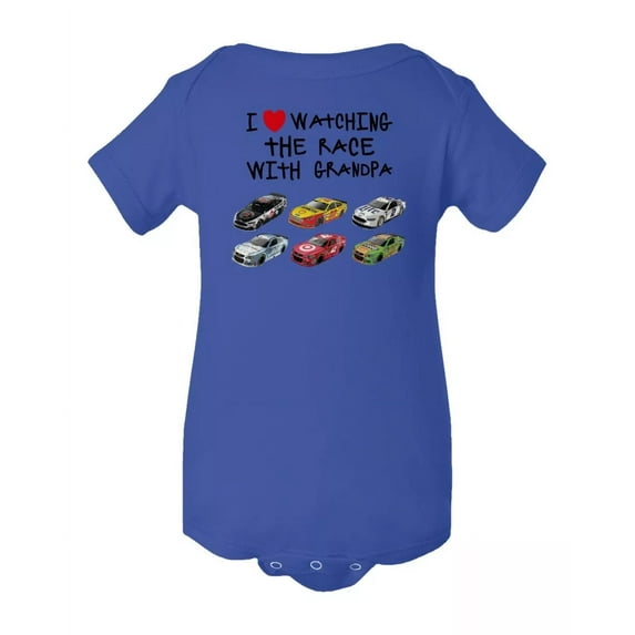 Bella Canvas Racing With Grandpa – Baby Short Sleeve Bodysuit For ...