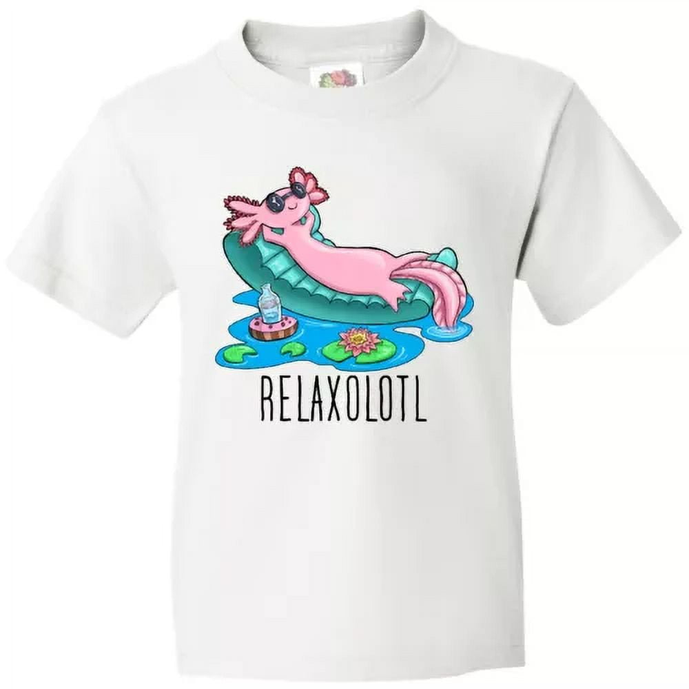 Bella Canvas Relaxolotl- Cute Axolotl On Summer Vacation Toddler T ...