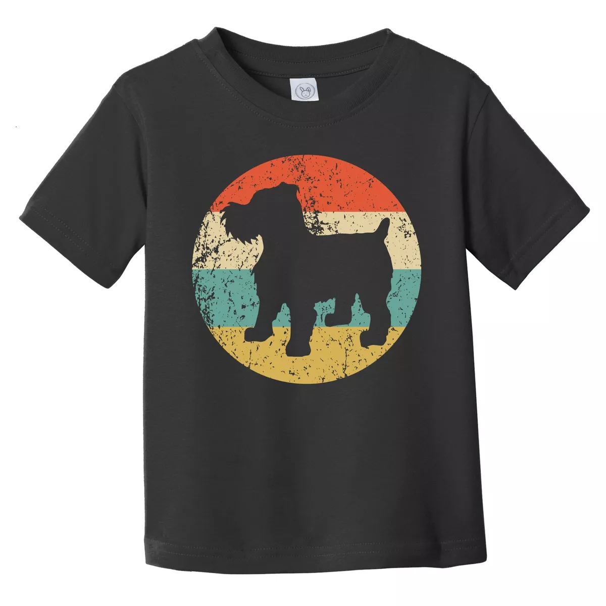 Bella Canvas Retro Brussels Griffon Icon Dog Silhouette/ Toddler T ...