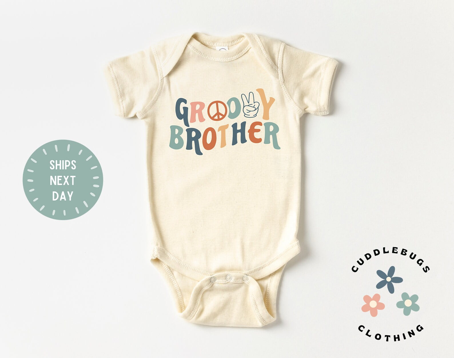 Bella Canvas with Retro Groovy Brothers, Groovy Brother -Cute Sibling ...