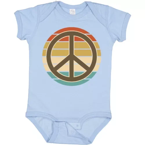 Bella Canvas Retro Peace Sign Sunset Baby Symbol 70s 80s Hippie One ...