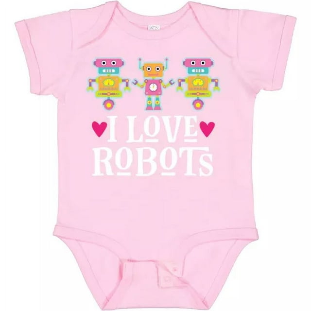 Bella Canvas Robotics I Love Robots Baby Cute One-piece Infant Creeper Hws Bodysuit - Walmart.com