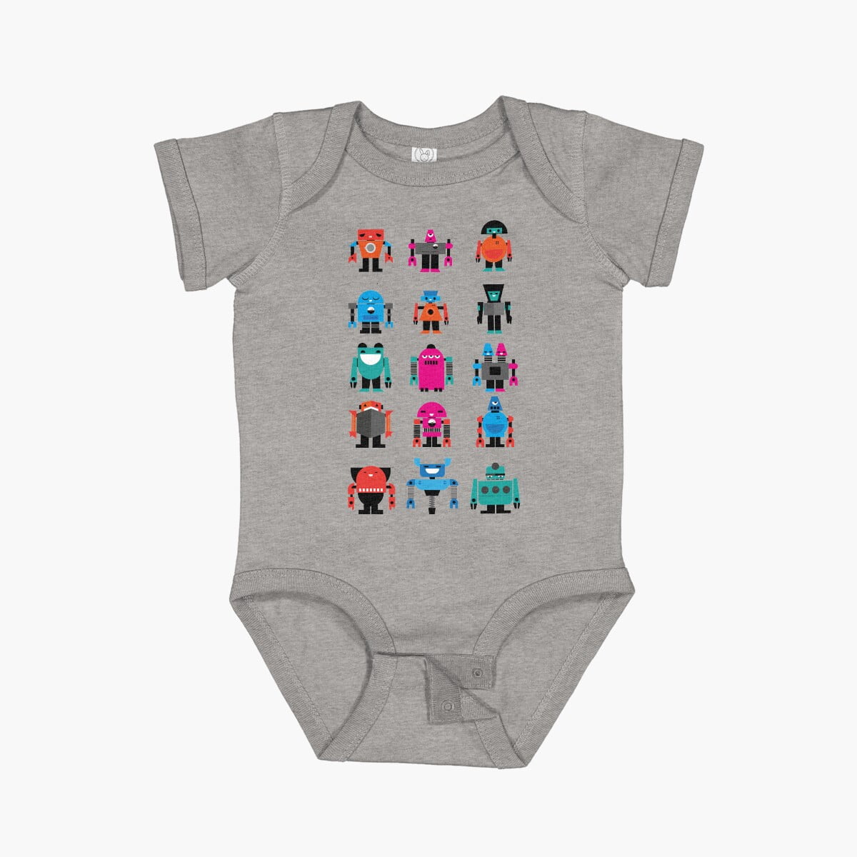 Bella Canvas Robots Short Sleeve Baby One-Piece Newborn Gender Neutral ...