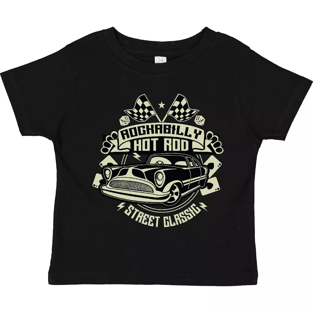 Bella Canvas Rockabilly Hotrod Toddler T-Shirt Hot Rod Vintage Car Racing Street - Walmart.com