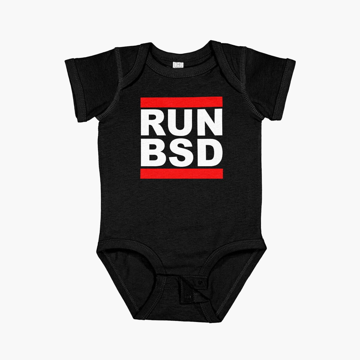 Bella Canvas Run Bsd - Cool White/Red Design For Unix Hackers ...