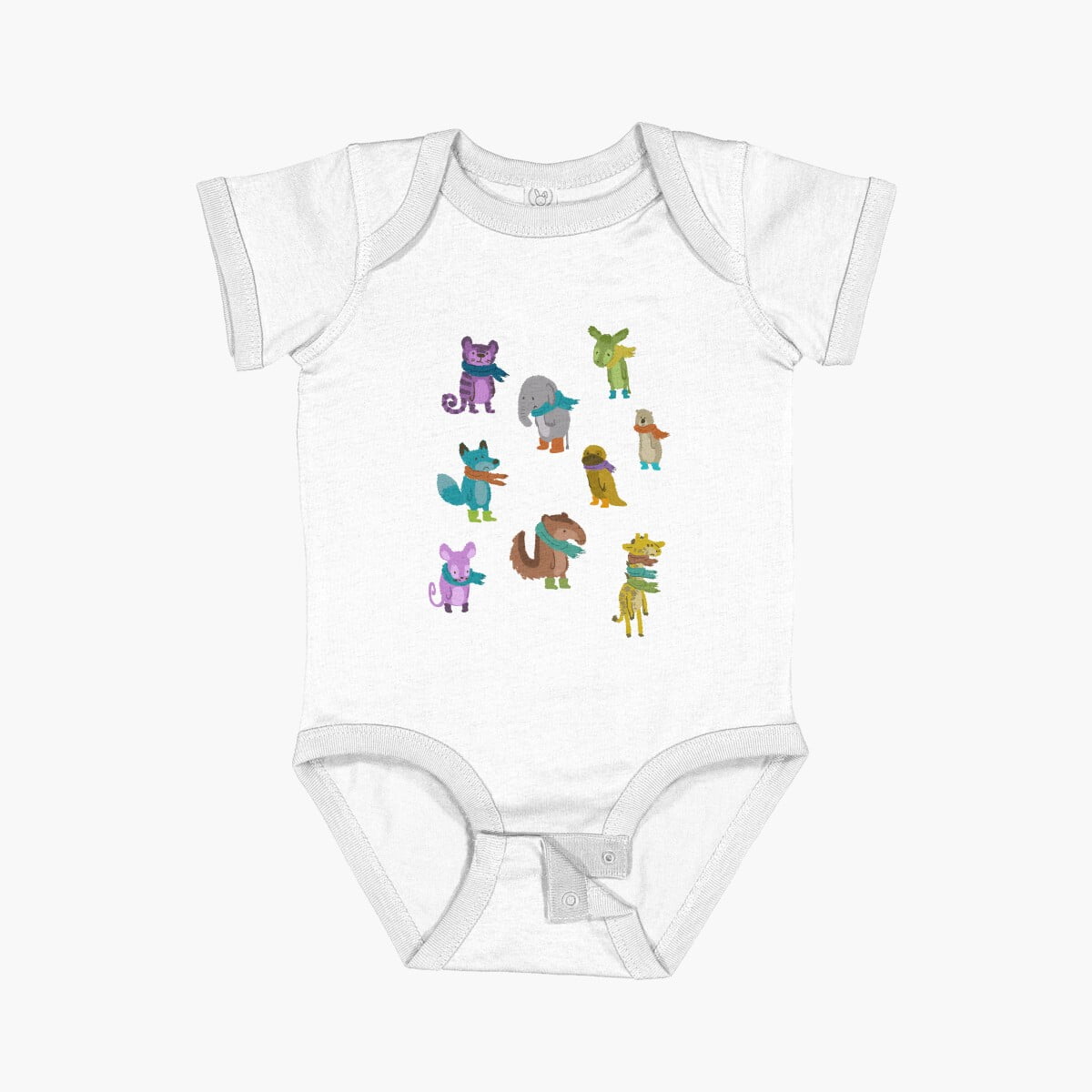 Bella Canvas Sad And Indifferent Animals Wearing Scarves Short Sleeve ...