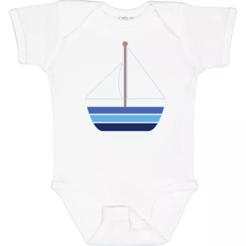 Bella Canvas Sailboat Nautical Sailing Infant Creeper Sailor Boats One ...