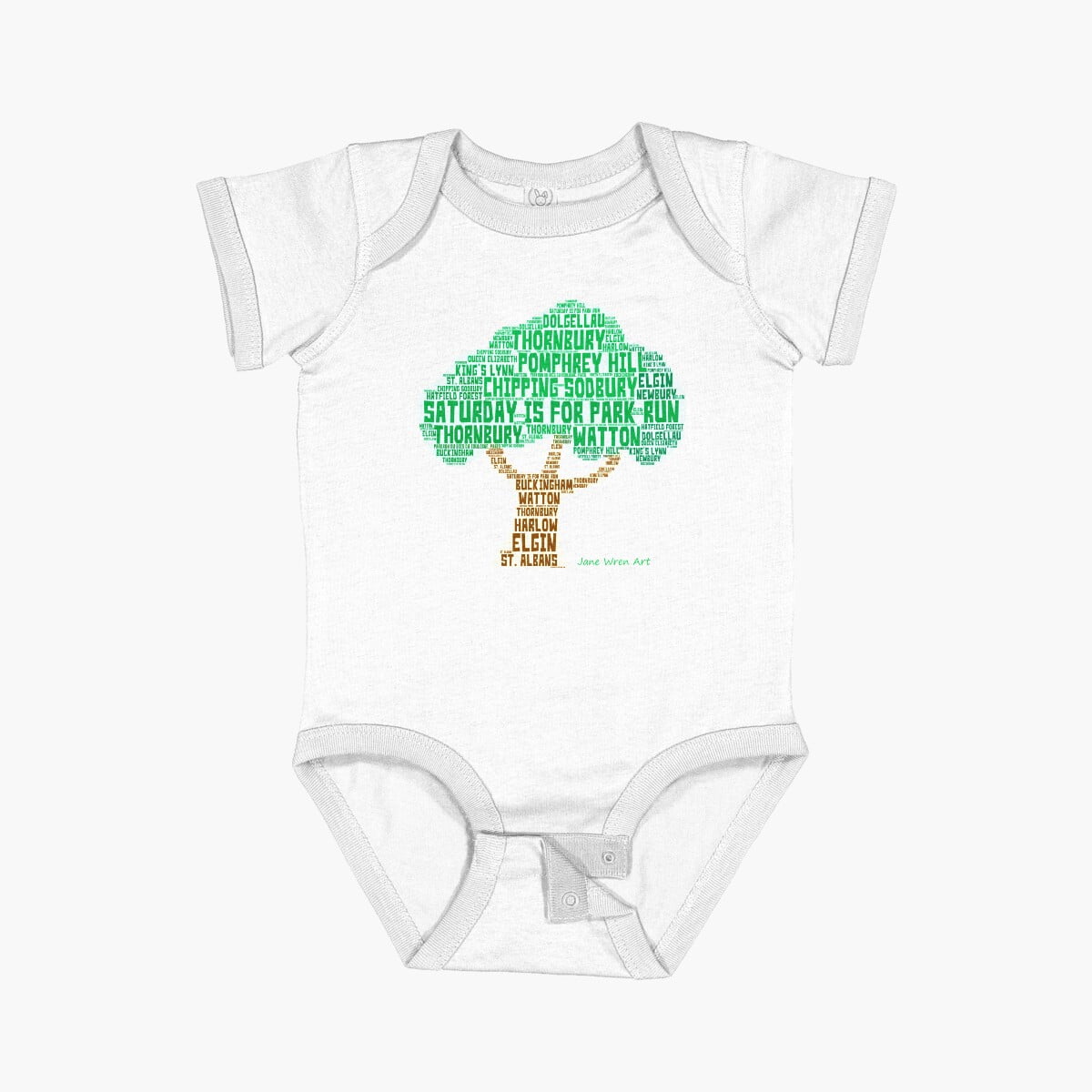 Bella Canvas Saturday Is For Park Run Short Sleeve Baby One-Piece ...