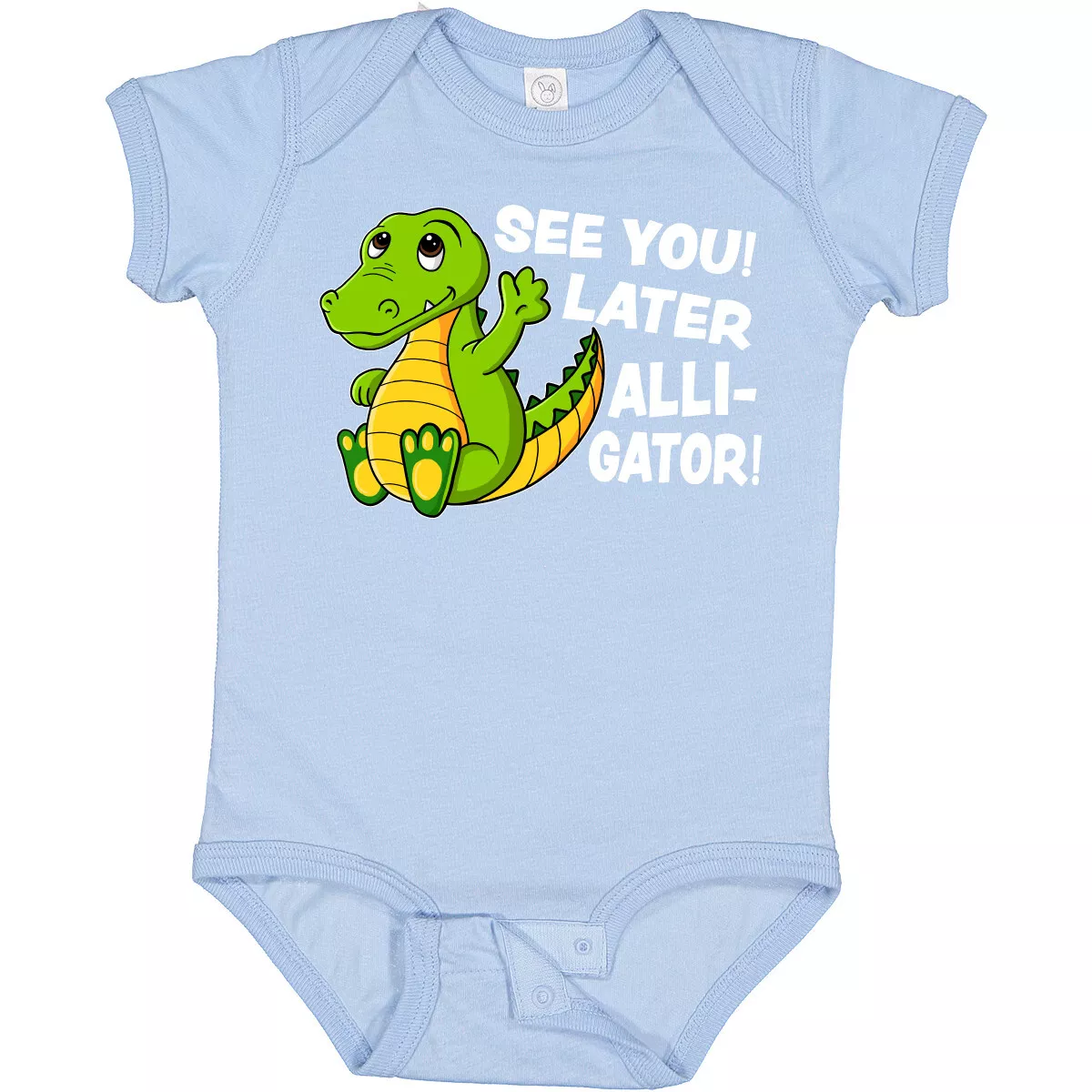 Bella Canvas See You Later Alligator Baby Bodysuit Children Bye Green ...