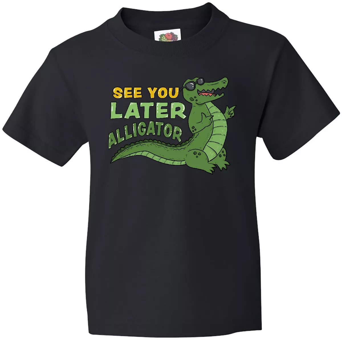 Bella Canvas See You Later Alligator With Black Sunglasses Toddler T ...