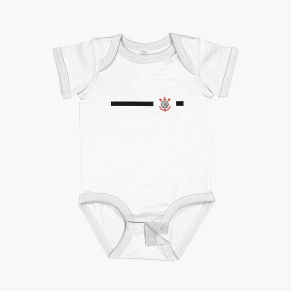 Bella Canvas Serie A - Corinthians (Home Black) Short Sleeve Baby One ...