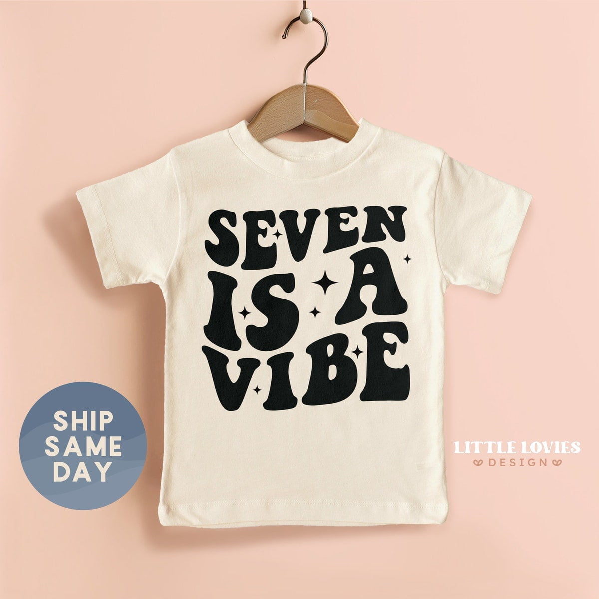 Bella Canvas Seven Is A Vibe Shirt, Seven Year Old Kid Birthday Present, 7th Birthday Shirt ...