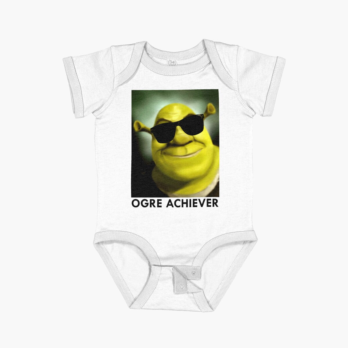 Bella Canvas Shrek: Ogre Achiever Short Sleeve Baby One-Piece Newborn ...