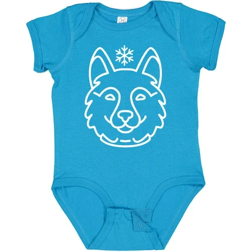 Bella Canvas Siberian Husky Dog Baby Bodysuit Huskies Apparel One-piece ...