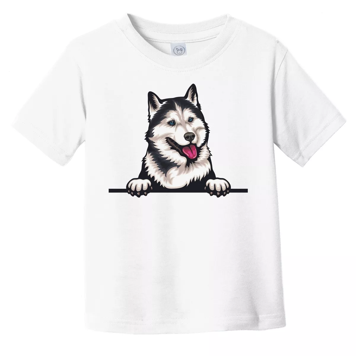 Bella Canvas Siberian Husky Dog Breed Popping Up Cute Toddler Boys ...